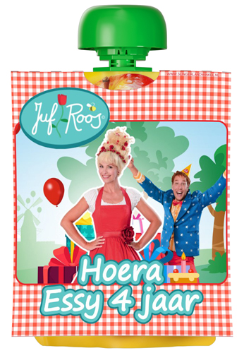 Feestelijke Knijpfruit wikkel voor een gezonde traktatie