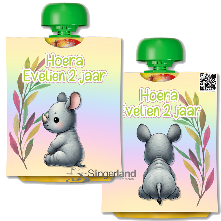 Feestelijke Knijpfruit wikkel voor een gezonde traktatie
