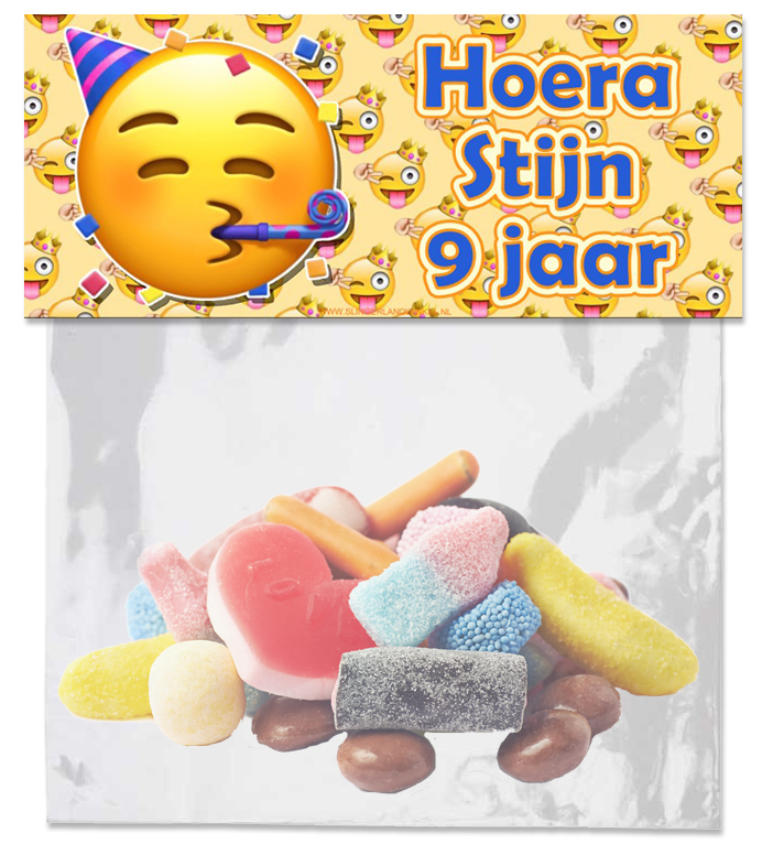 Snoepzak label printables in diverse thema’s
