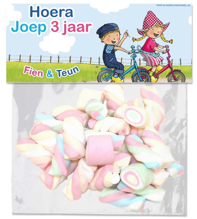 Snoepzak label printables in diverse thema’s