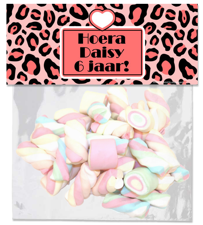 Snoepzak label printables in diverse thema’s