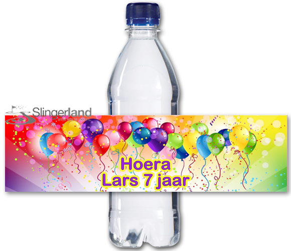 Feestelijke waterfles etiket printables voor unieke drink traktaties