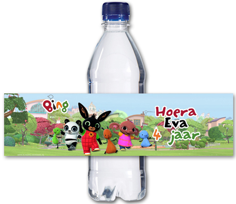 Feestelijke waterfles etiket printables voor unieke drink traktaties