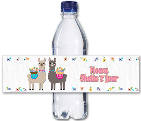 Feestelijke waterfles etiket printables voor unieke drink traktaties