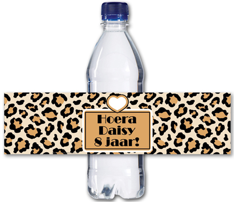 Feestelijke waterfles etiket printables voor unieke drink traktaties