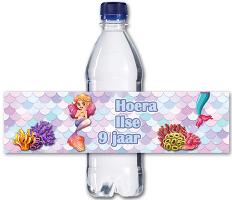 Feestelijke waterfles etiket printables voor unieke drink traktaties